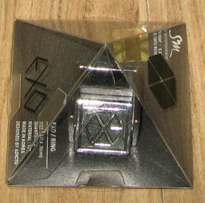 EXO EXO-K EXO-M XOXO SM OFFICIAL GOODS SILVER COLOR RING SEALED | eBay