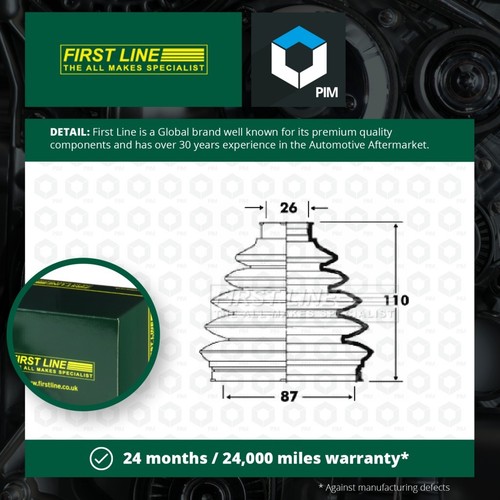 CV Joint Boot fits SAAB 9-3 YS3F Front Outer 1.8 2.0 03 to 15 C.V ...