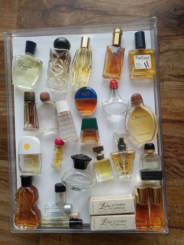 Lot of 25 Miniature Perfume Bottles, Treson Paris, Diandra, Armani,2 ...