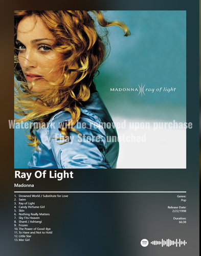 Madonna - Ray Of Light Album Art Poster (11x14) | eBay