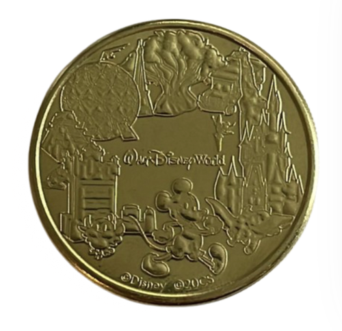 Disney Parks WDW Icons Stitch & Angel Coin Medallion Gold New With Tag ...