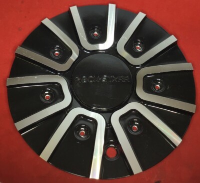 New Rock-N-Starr 615 Rush Wheels Center Cap 129S181M 129S154-M Black 7 ...