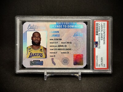 Lebron James 2023 Panini Contenders License To Dominate Case Hit PSA 10 ...