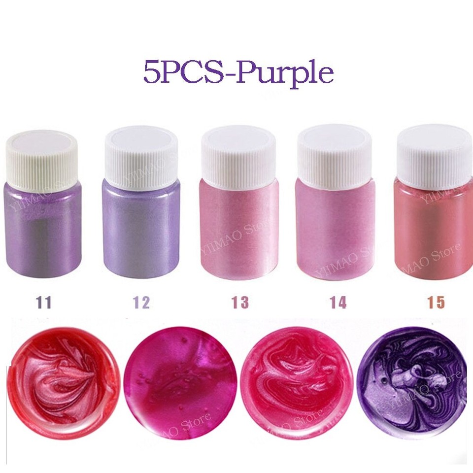 36Color Pearlescent Mica Powder Epoxy Resin Pigment Kits Dye Pearl ...