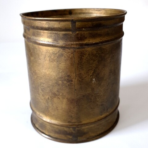 Antique Handmade Egyptian Brass Beans Cooking Pot Cookware Damasa 10.3 ...