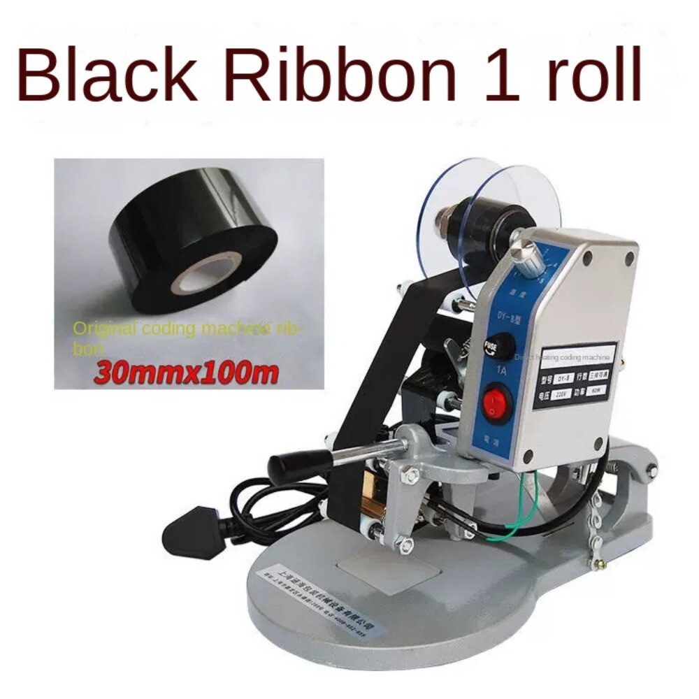 DY-8 Color Ribbon Hot Printing Machine Direct Thermal Foil Manual Stamp ...