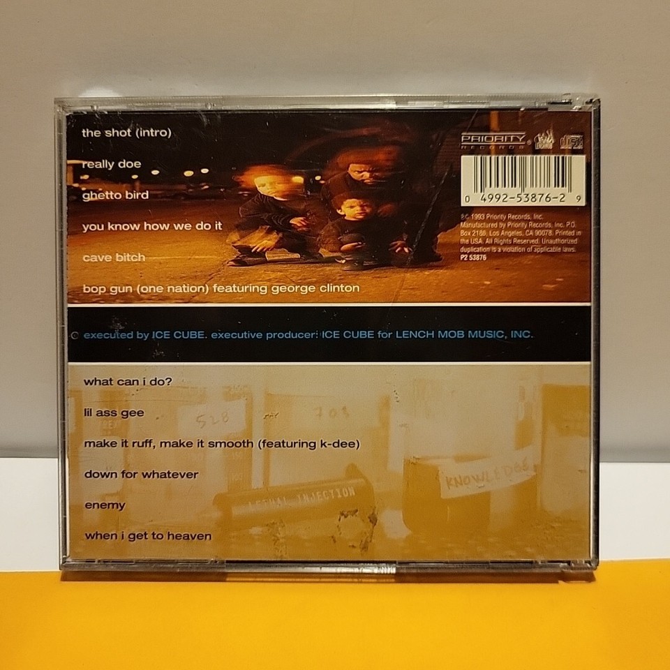 Ice Cube Lethal Injection CD 1993 Priority Records P2 53876 49925387629 ...