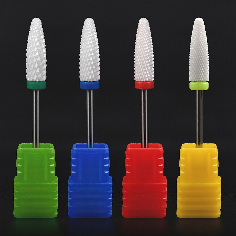 Ceramic Carbide Nail Drill Bit 3/32" Electric Nail File Manicure ...