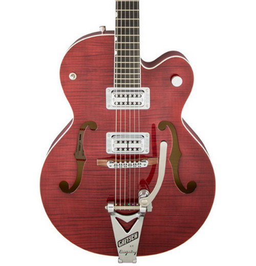 Gretsch G6120sh Brian Setzer Hot Rod Flame Maple - 2 Tone Roman Red for ...