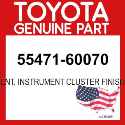 Toyota Genuine 55471-60070 Ornament Instrument Cluster Finish Panel OEM ...