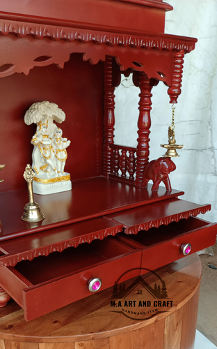 Wooden Temple Dark Red polish Hand Made Temple Home And Office,Wall ...