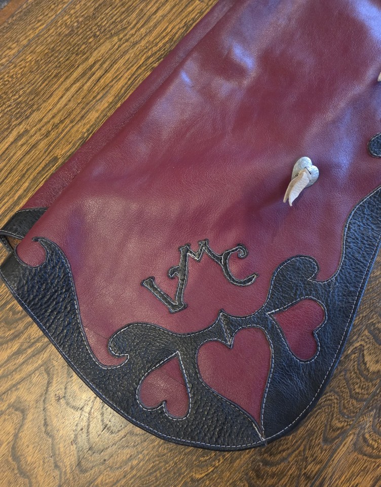 Custom Made Western Working Cowboy Leather Batwing Rodeo Chaps. | eBay
