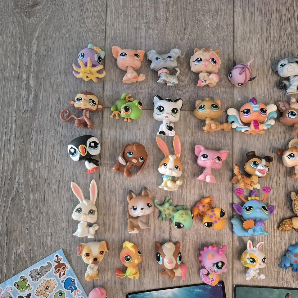 Assorted LPS Littlest Pet Shop Lot Of 36 Pets Bunny Frog Dog Lot | eBay