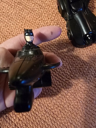 2 Vtg Batman McDonald's Happy Meal Toy 1991 DC Comics Batmobile & Jet ...