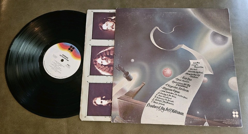 Kansas Leftoverture Kirshner PZ 34224 Vinyl Record LP EX/EX w/ Inner ...