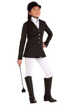Girl's Black Equestrian Costume SIZE L (with defect) | eBay