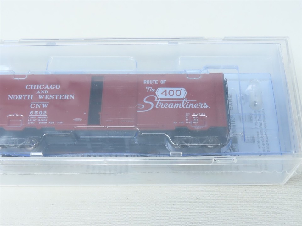 HO Kadee Cars #4510 CNW Route Of The 400 Streamliners 40' Box Car #6592 ...