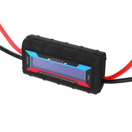 For RC Battery Solar Power 200A LCD DC Digital Monitor Volt Amp Meter ...