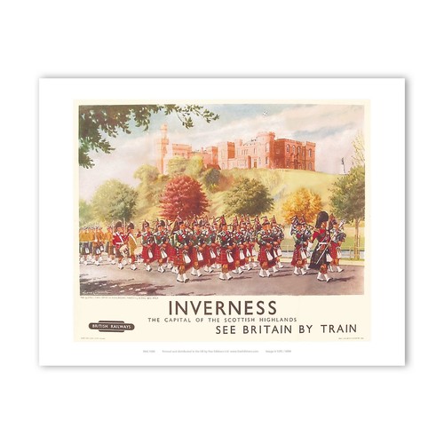 Inverness Capital of the Scottish Highlands 28x35cm Art Print by ...