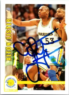 Alton Lister signed Basketball Card Golden State Warriors 1992 Skybox ...
