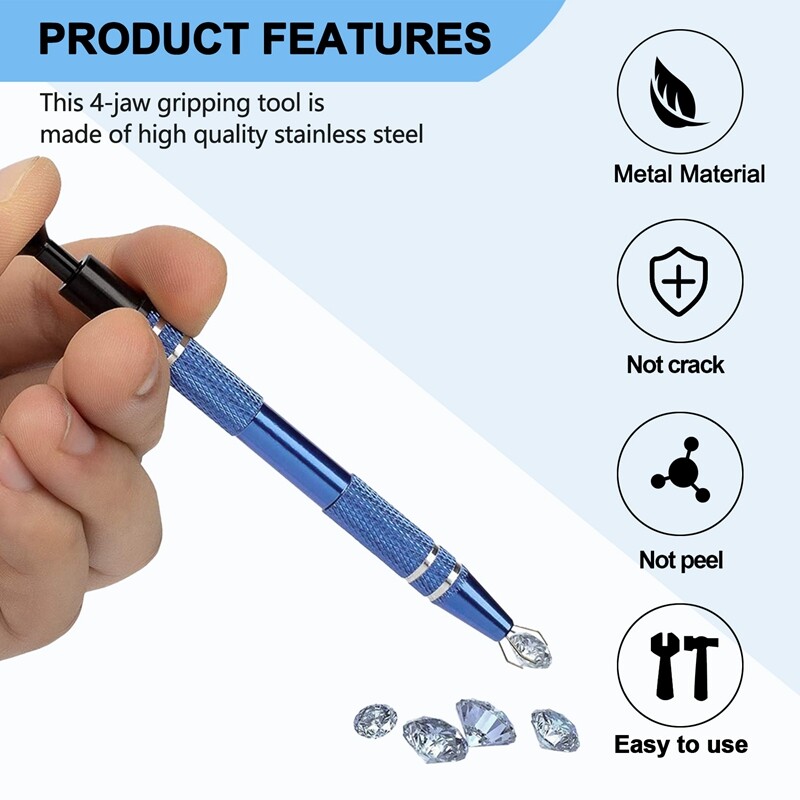 Stainless Steel 4-Claw Tool, Claw for Objects- Electronic Components ...