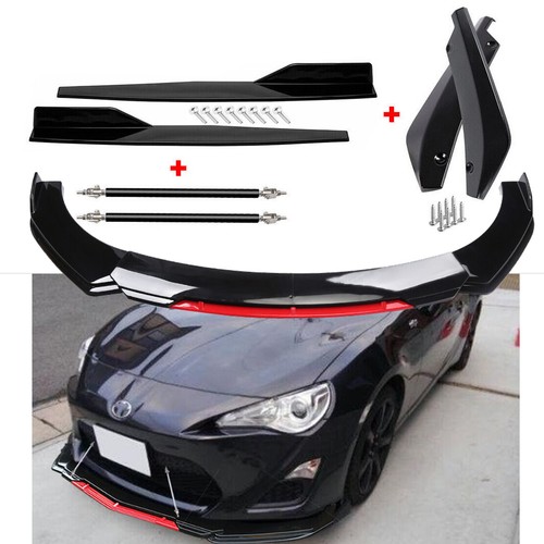 For 17-20Toyota 86 GT Front Rear Bumper Lip Spoiler Splitter Body Kit ...