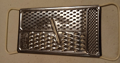 VTG "All In One Pat Pend" Grater Shredder Cheese Metal Rustic Kitchen ...