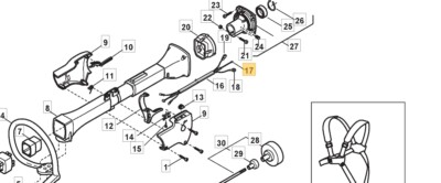 Câble D'Accélérateur ORIGINALE STIGA Débroussailleuse CB44 - SB43P ...