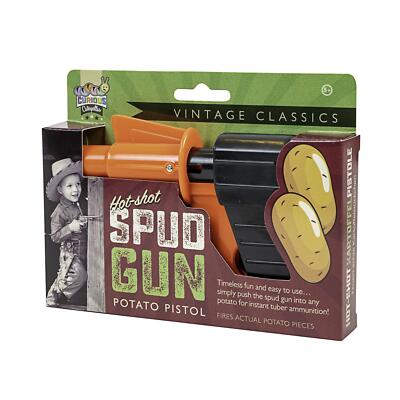 Hot Shot Retro Potato Spud Gun Retro Traditional Socking Filler Toy ...