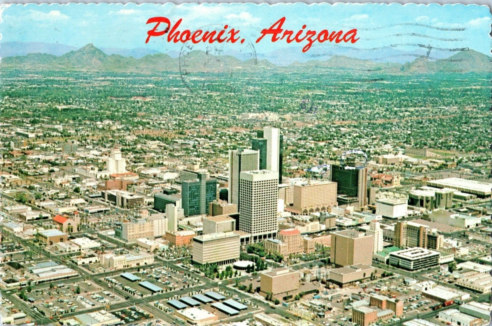 Aerial View Phoenix Arizona Postcard Posted 1978 | eBay