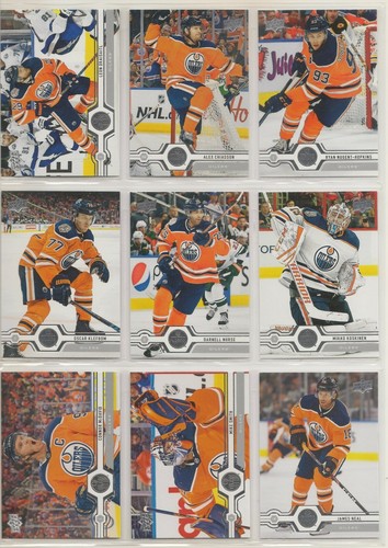 EDMONTON OILERS ~ 2019-20 Upper Deck Team Set ~ 13 Hockey Cards ...