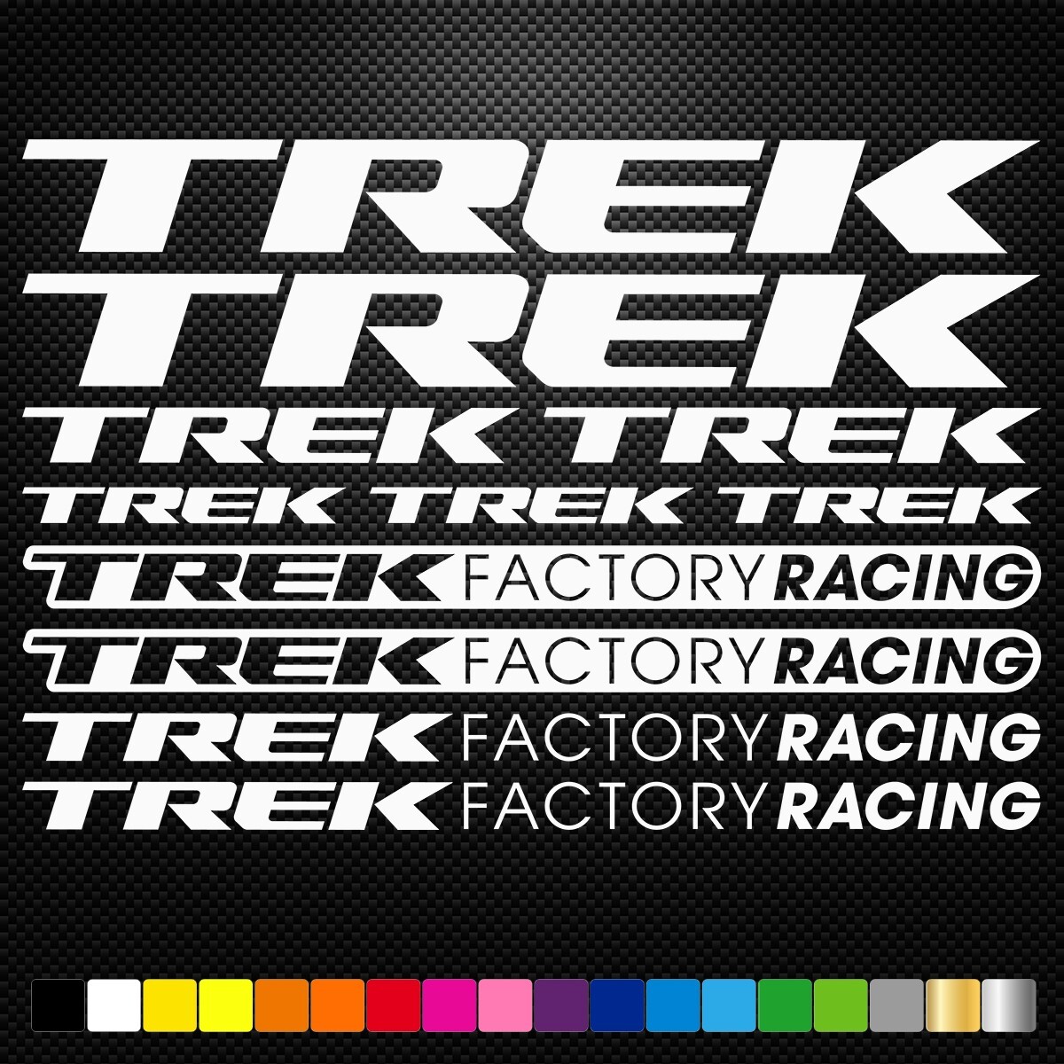 TREK - KIT Vinyl Decals Stickers Sheet Bike Frame Cycle Cycling Bicycle ...