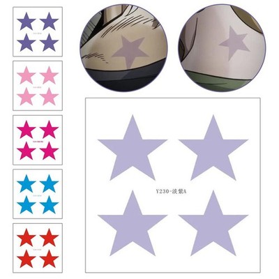 Five-Pointed Star Tattoo Stickers Permanent Male Female Temporary ...
