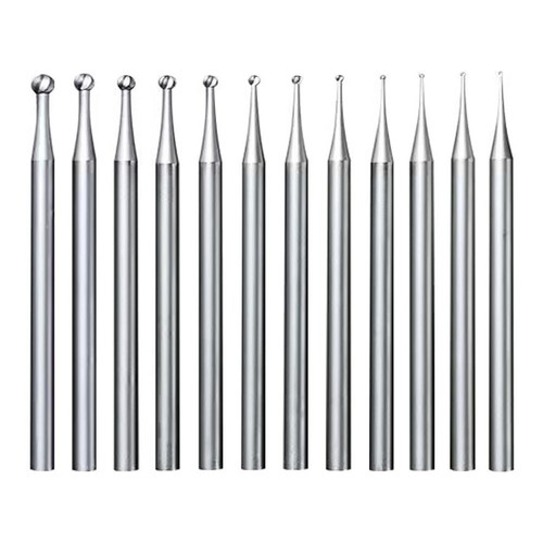 12Pcs Round Shape Ball Burr Set - 3/32Inch Shank Jewelry Making Burs ...