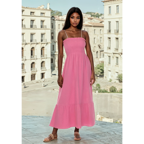 NWT Raviya Pink Cotton Maxi Dress Cover-up 100% Cotton 2X | eBay