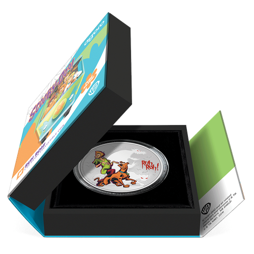 2024 Niue Warner Bros Scooby Doo Ruh Roo 1 oz Silver Colorized Proof ...