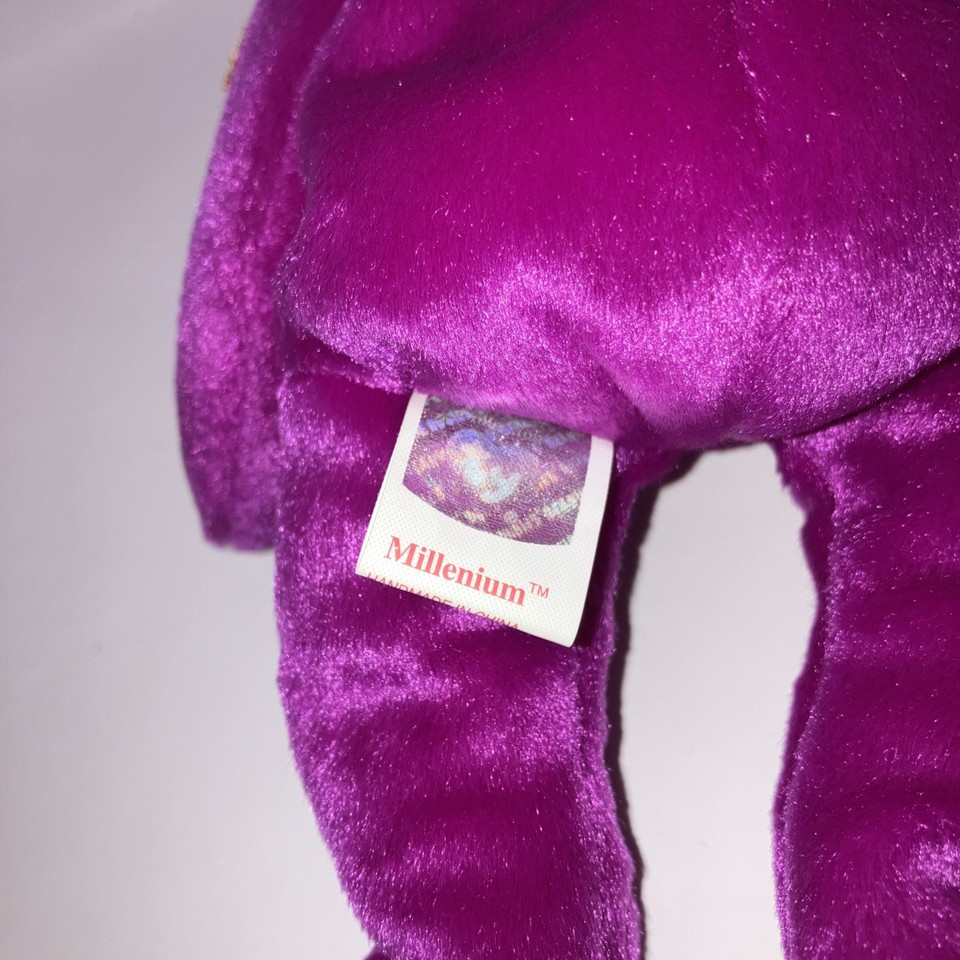 TY Beanie Baby Millennium "Millenium" Bear (1999, Retired) With Tag ...