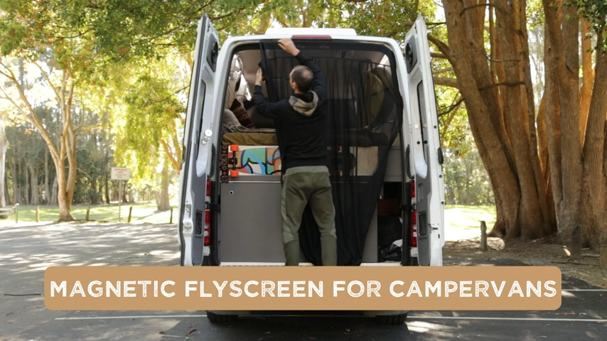 Magnetic Fly Screen for Standard Roof Camper Van Bug Mesh Mosquito Net ...