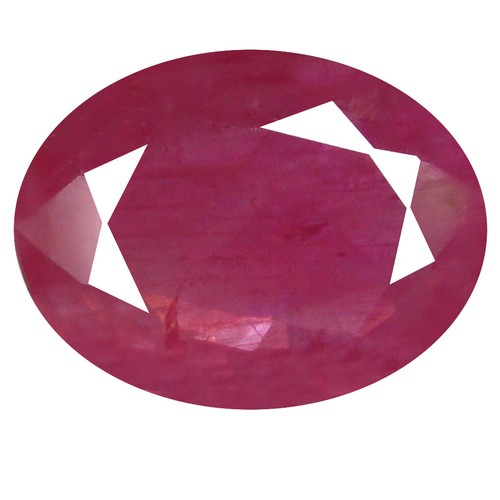 1.51 CT Meilleur Forme Ovale (8 X 6 MM ) Rouge Saphir Naturel Pierre ...