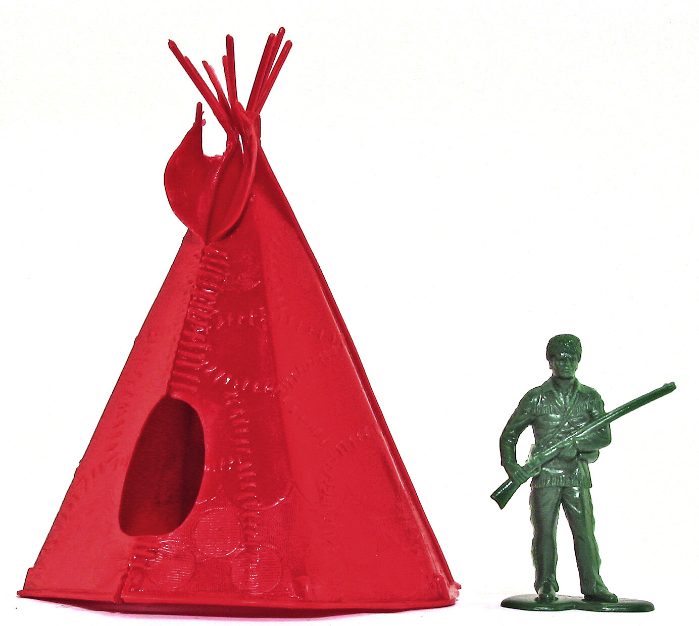 Marx Recast Teepee - 54mm unpainted plastic - 54mm figure shown for ...