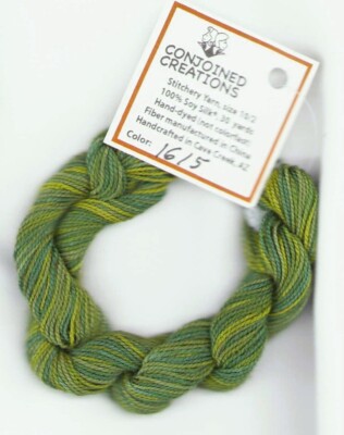 Silk Hand-Dyed Thread 30 Yd Conjoined Creations Forest 1615 Cross ...