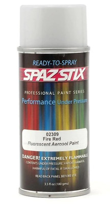Spaz Stix 02309 Fire Red Fluorescent Paint 3.5oz Spray | eBay