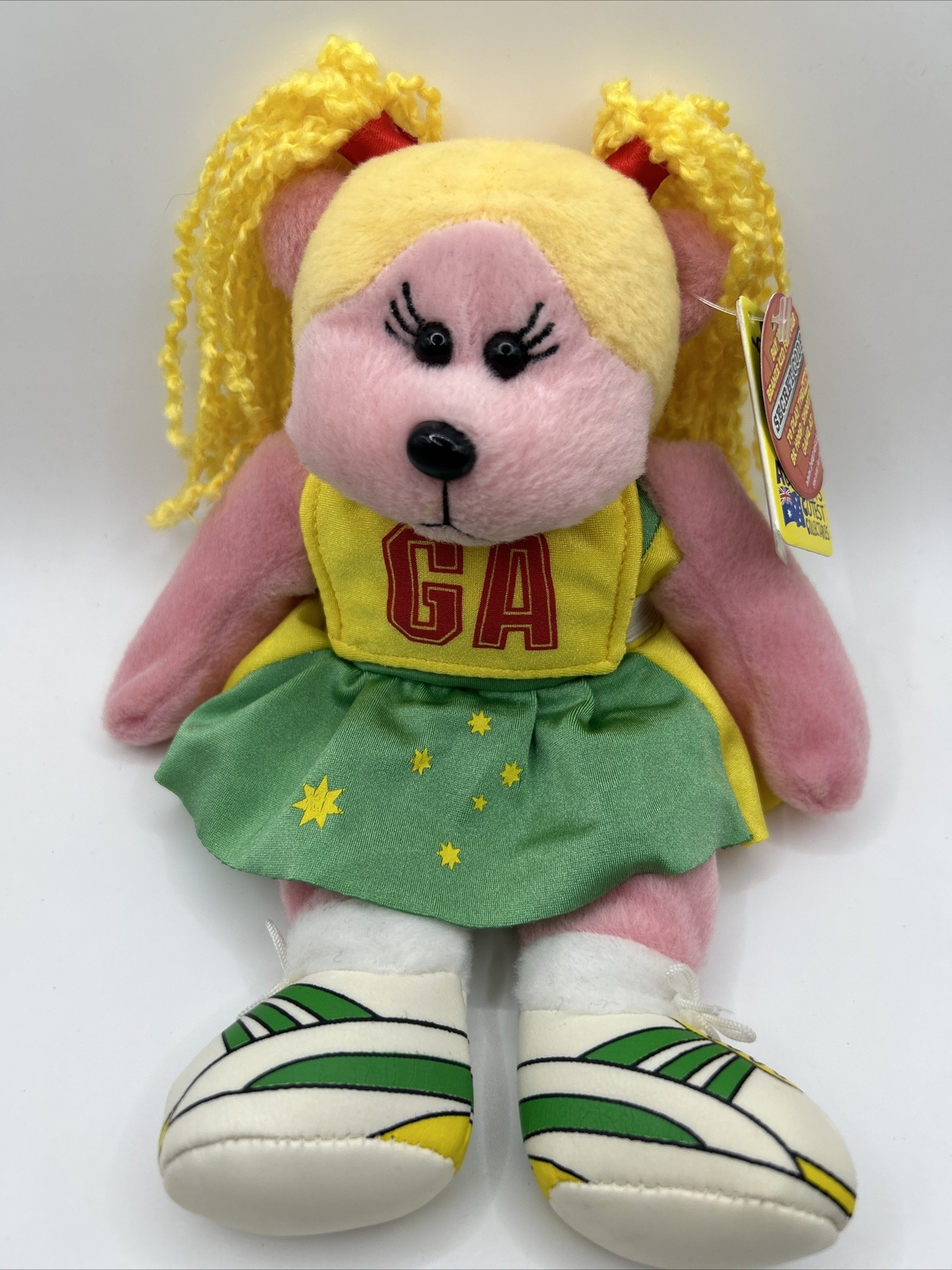 Skansen Beanie Kids “Pivot” The Netballer Bear GA BK637 - Plush Bear ...