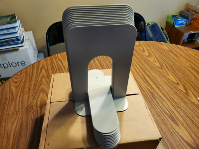 CASE of 24 Brand New DEMCO Steel Library Bookends ~ Oversize 9"H × 6"W ...