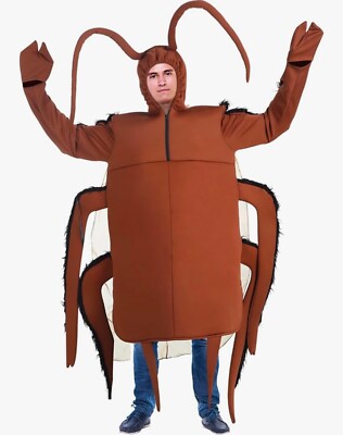 Cockroach Costume Adult Roach Funny Creepy Cosplay Costume - Adult Size ...