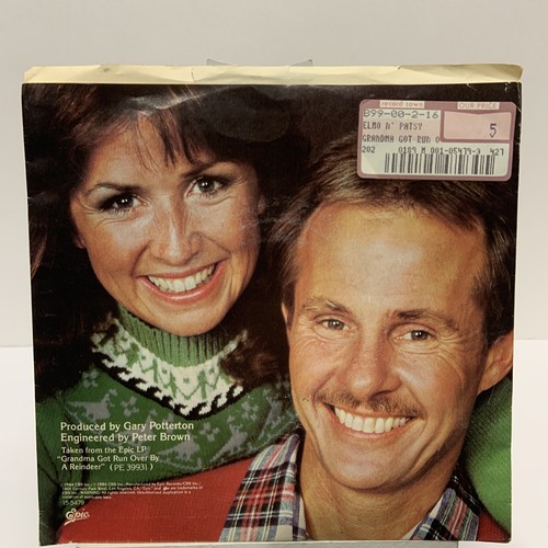 CHRISTMAS 45 * ELMO & PATSY * 1984 “Grandma Got Ran Over By A Reindeer ...