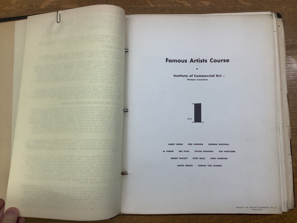 1950 Famous Artists Course Institute Of Commercial Art 12 Lessons 2 ...