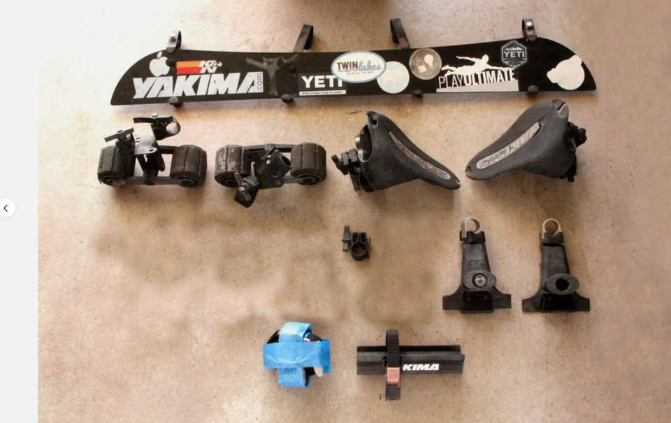 Yakima Hully Roller Mako Aero Saddle Kayak Boat Canoe Roof Rack Carrier ...