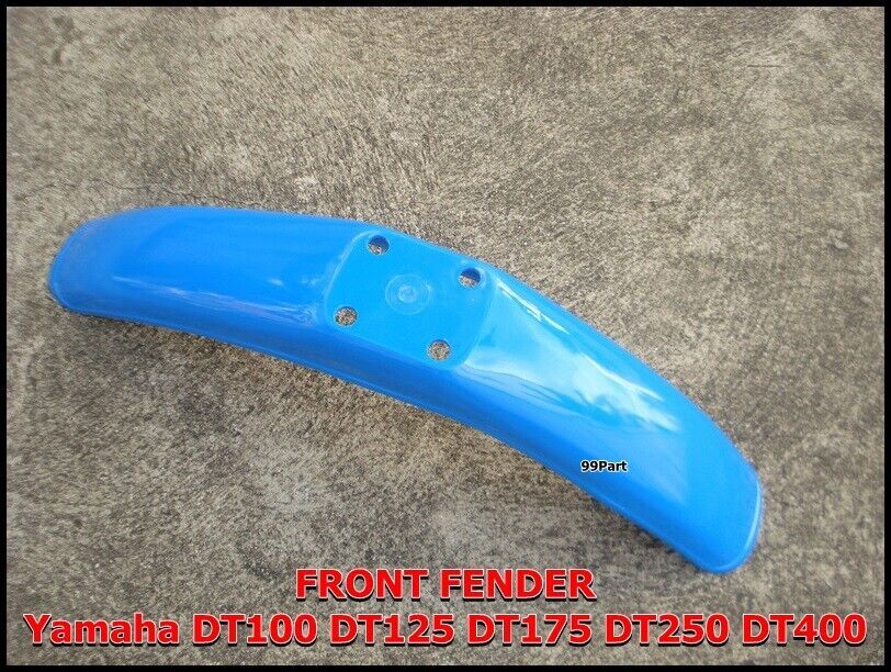 YAMAHA DT100 DT125 DT175 DT250 DT400 FRONT FENDER Brand New // Blue | eBay