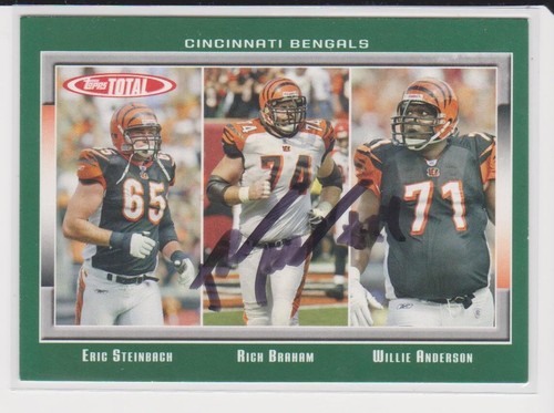 RICH BRAHAM CINCINNATI BENGALS WEST VIRGINIA 2006 TOPPS TOTAL 6 ...